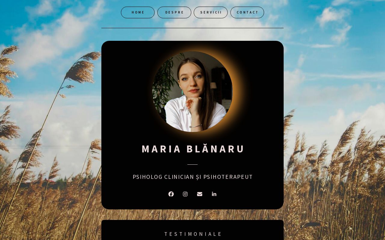 Psiholog Maria Blanaru